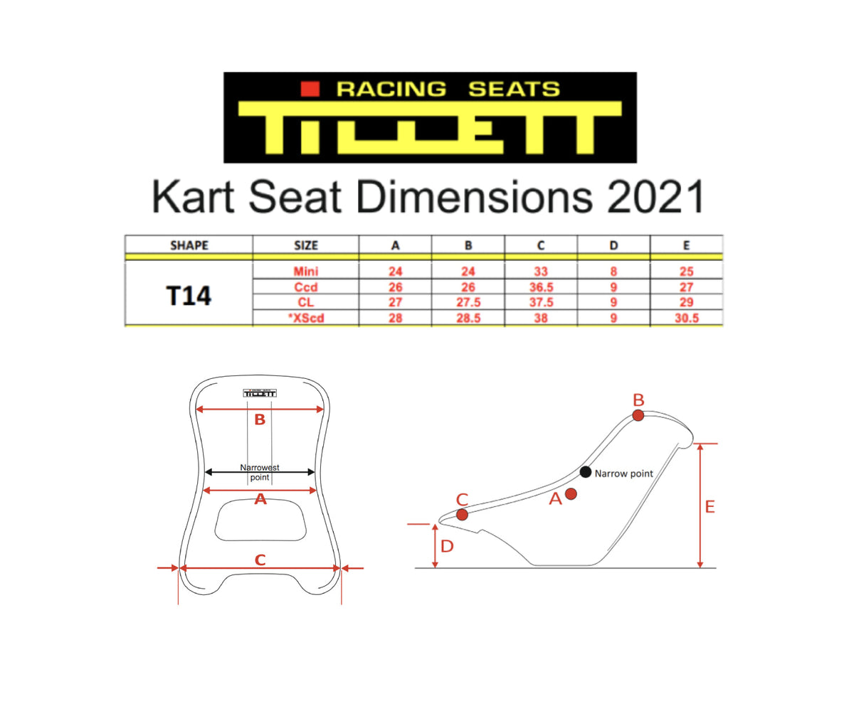 Tillet T14 VTI Go Kart Seat – REV Performance Materials